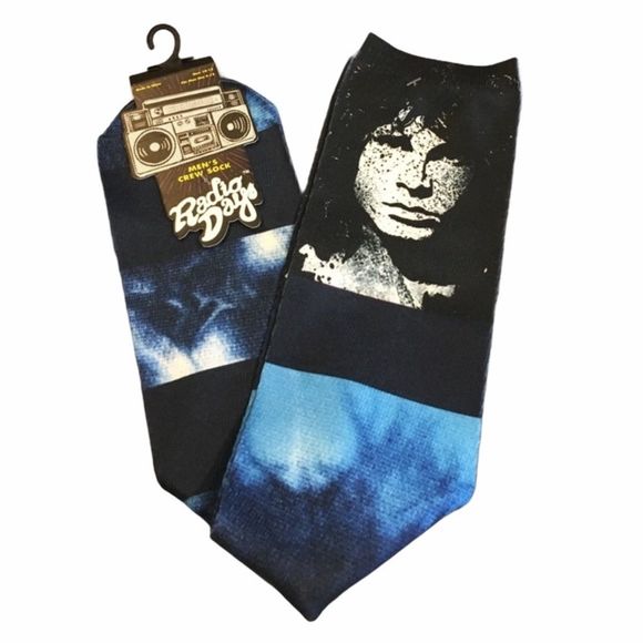 Underwear & Socks | Radio Days Jim Morrison Crew Socks Black Blue ...
